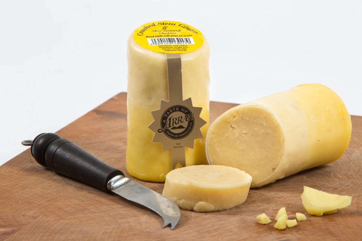 Shop Arran Ginger Cheddar | Scottish Cheese Range – The Arran Gift Box
